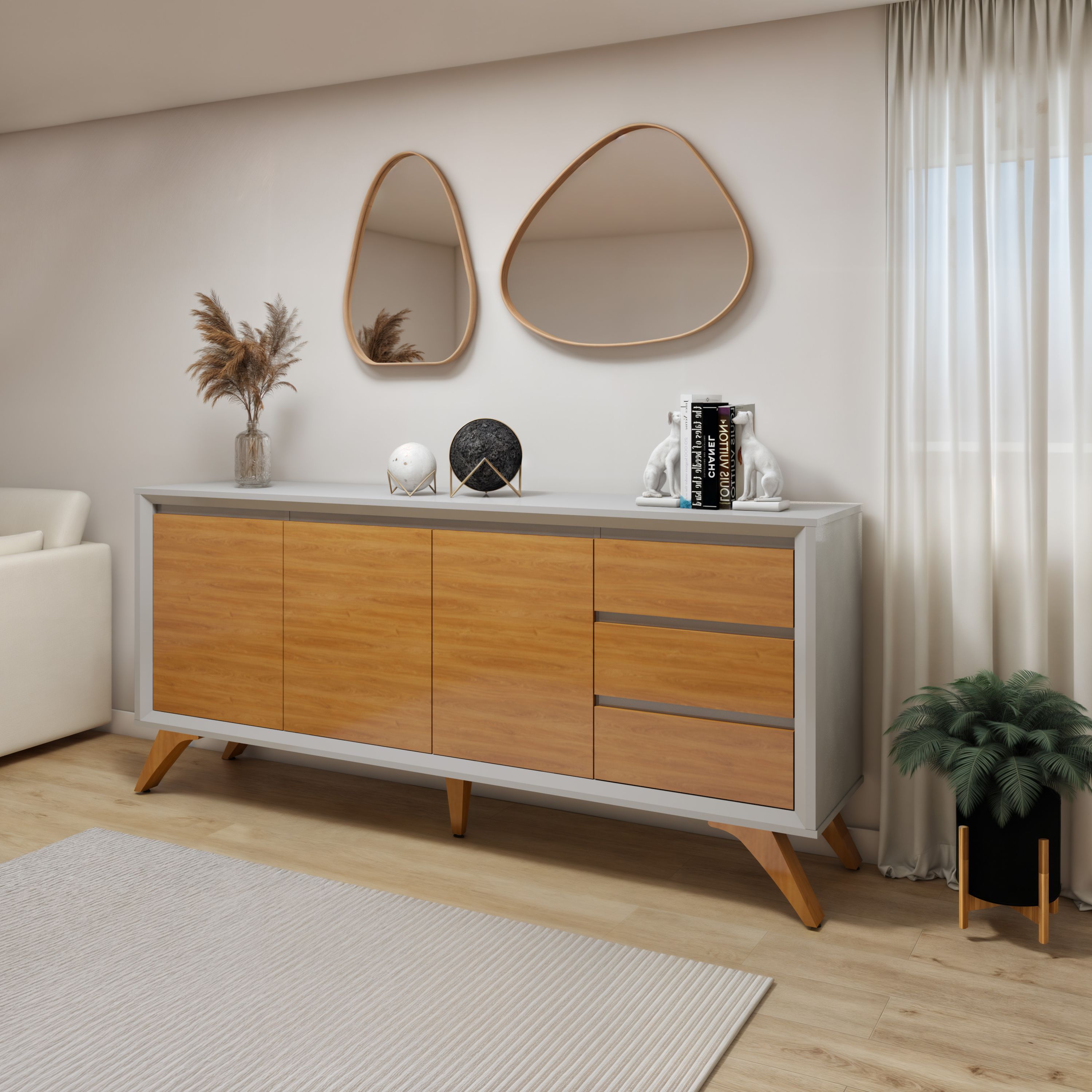 Buffet para Sala de Jantar 3 Portas Málaga | MadeiraMadeira