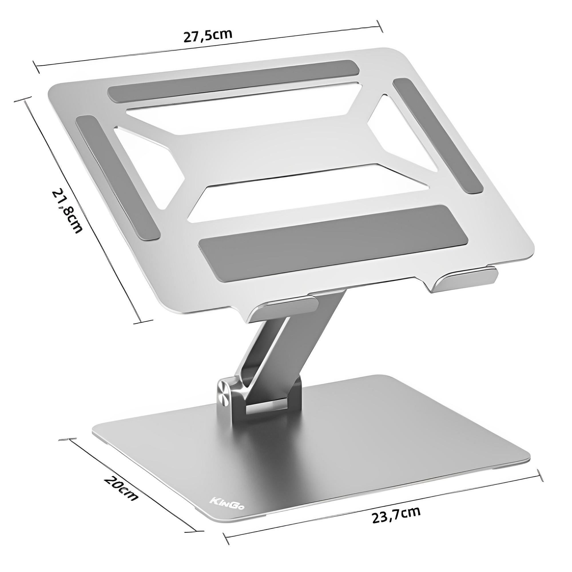 Base Suporte Apoio Notebook Premium em Aço Ajustável H-2 | MadeiraMadeira