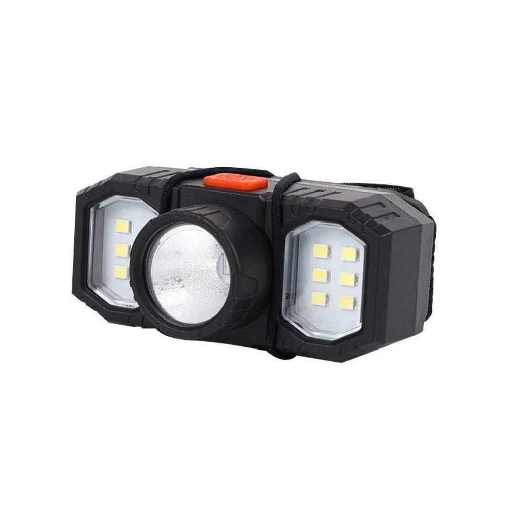 Lanterna Cabeca Triplo Led Recarregavel Usb 3 Lampadas Farol Capacete ...