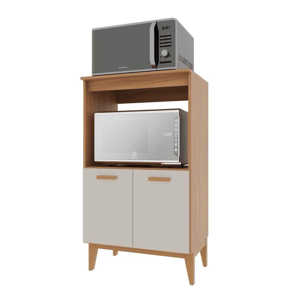 Balcão de Cozinha Modulado para Forno e Microondas Fidelitá Atenas 65cm ...