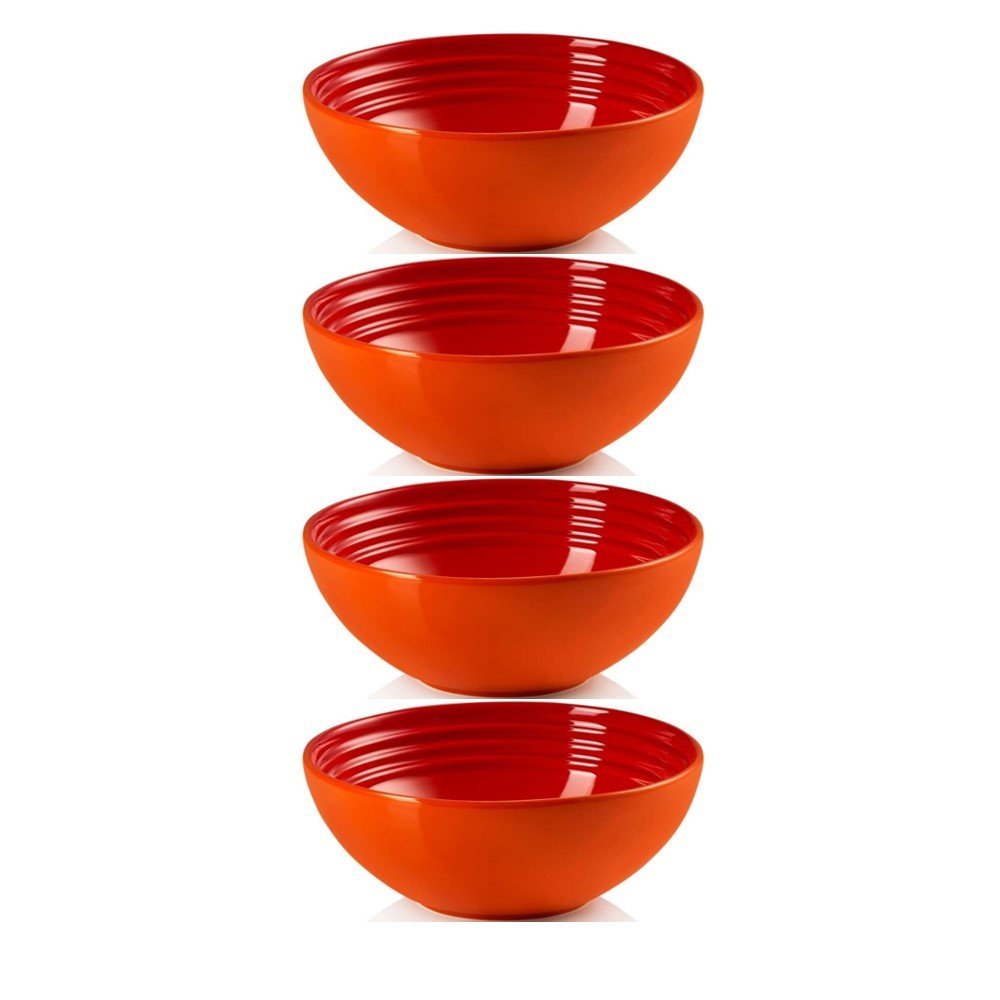 Bowl Cereais Le Creuset Cerâmica 16cm Laranja 4 UND | MadeiraMadeira