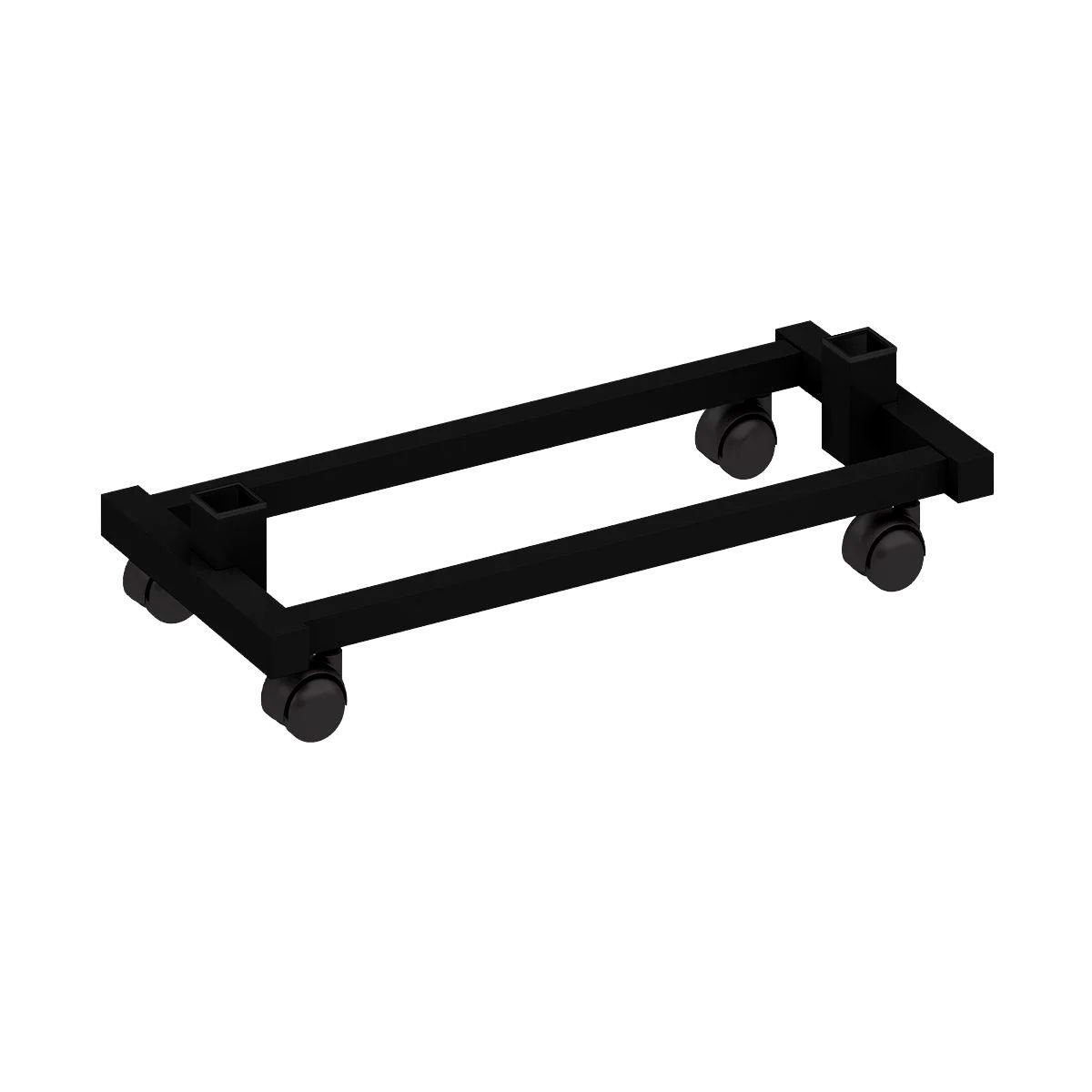 SUPORTE MOVEL QUADRADO PINTADO PRETO FOSCO | MadeiraMadeira