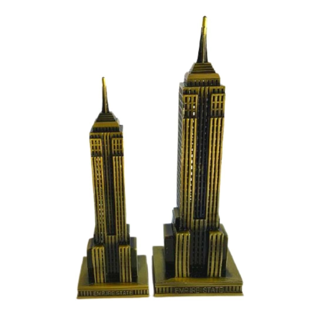 Kit 02 Empire State Building Enfeite Miniatura Decoração M G ...