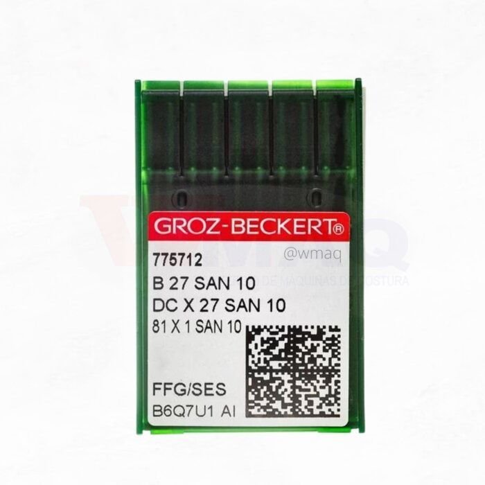 Agulha de Overlock B27 San 10 Interlock e Ponto Conjugada Groz-beckert 60/8 | MadeiraMadeira