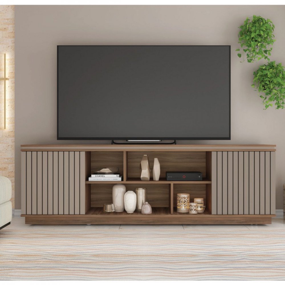 Rack para Tv até 75 Caemmun Simetria 180 Cm | MadeiraMadeira