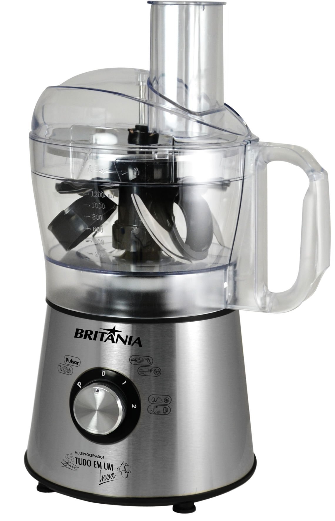 Multiprocessador Britânia Inox 3 em 1 400W 127V | MadeiraMadeira