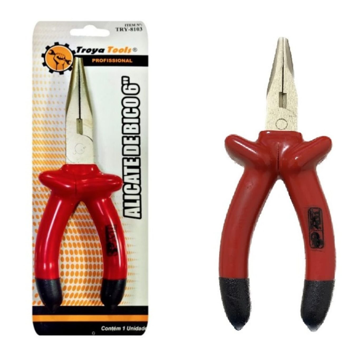 Alicate de Bico 6 Polegadas Troya Tools Try-8103 | MadeiraMadeira