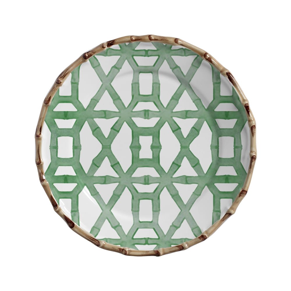 Prato Raso Bamboo Print Verde Maison Blanche Prato Raso Bamboo Print ...