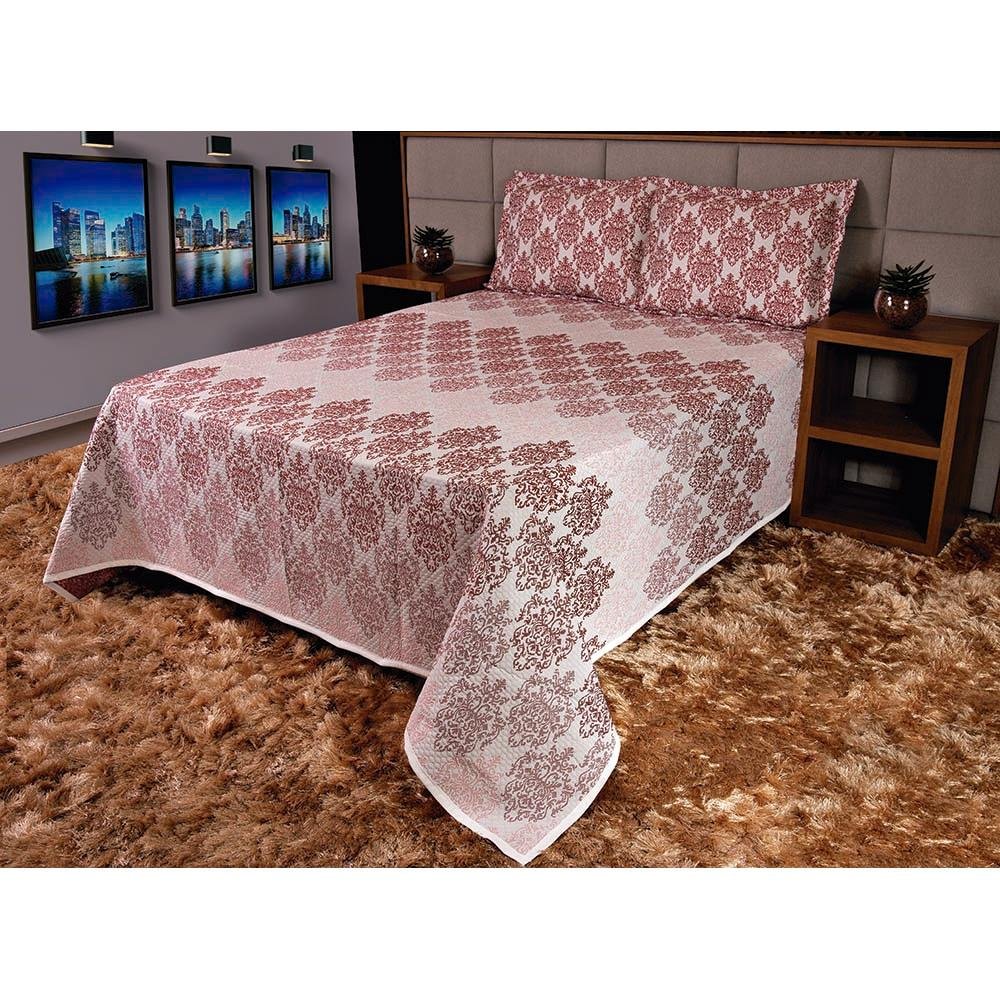 Kit Colcha Solteiro MontBlanc Imperatriz 10 Vermelho - J Serrano | MadeiraMadeira