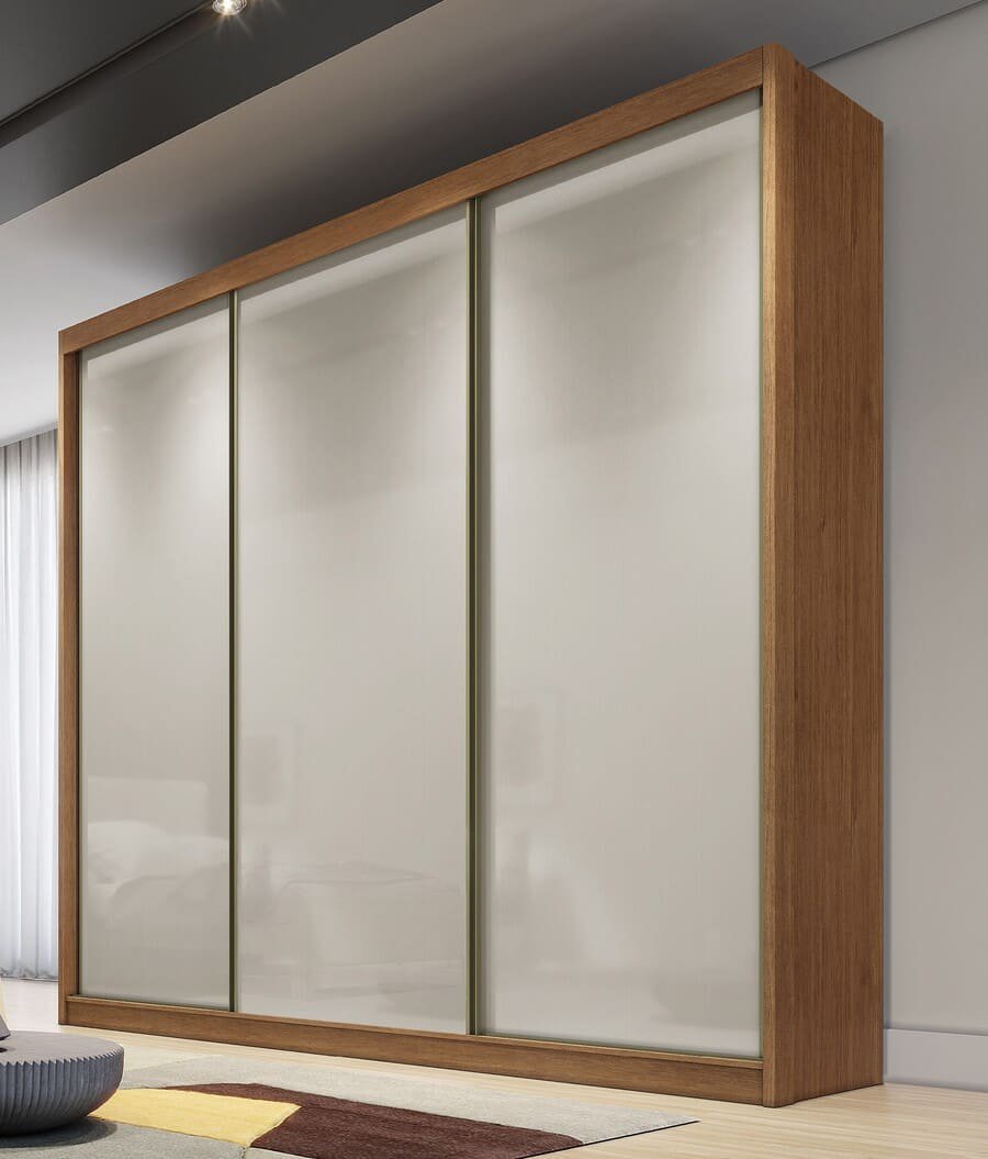 Guarda Roupa Casal 3 Portas 6 Gavetas - Arezzo Plus-Cumaru/Fendi ...