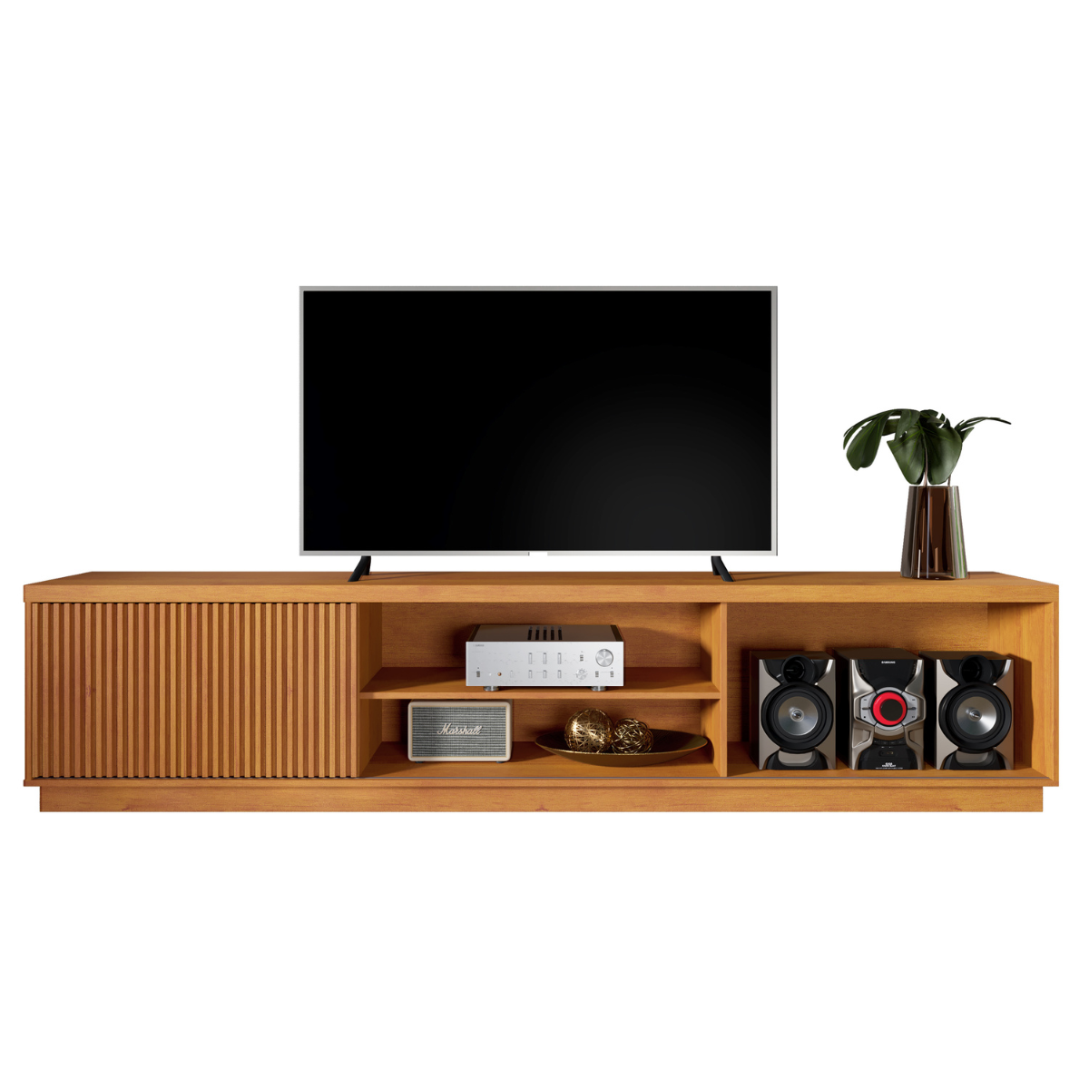 Rack 1 Porta para TV até 75 Polegadas Arezzo Mavaular Naturalle ...