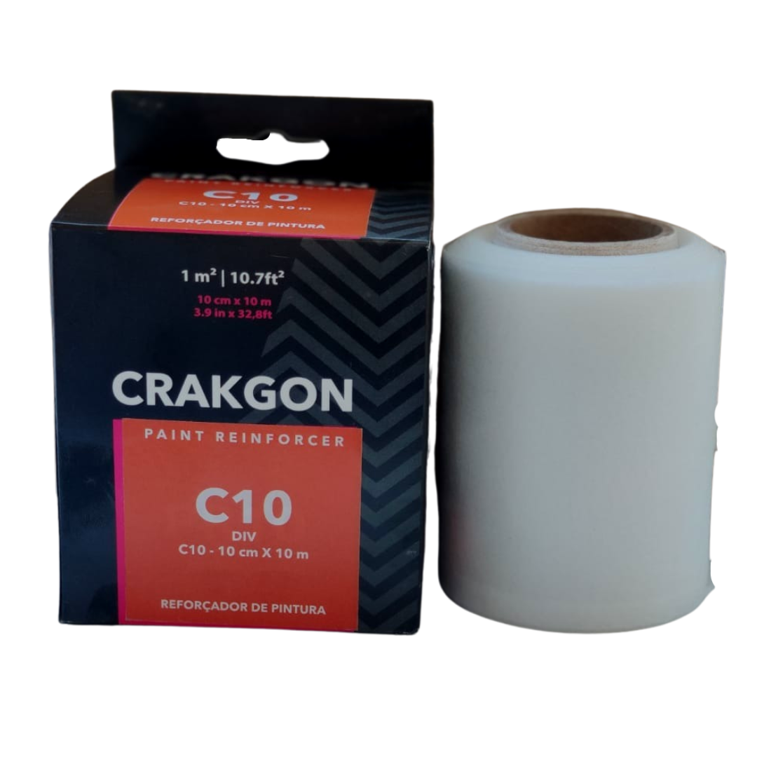 KIT 4 TELA FIBRA DE VIDRO PINTURA TRINCA 10cm x 10m C10 CRAKGON ...
