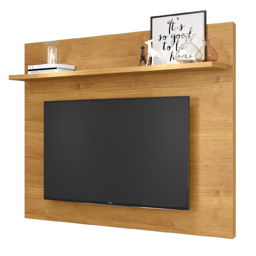 Painel para TV 46 polegadas com prateleira 1,37m Topázio Cinamomo ...