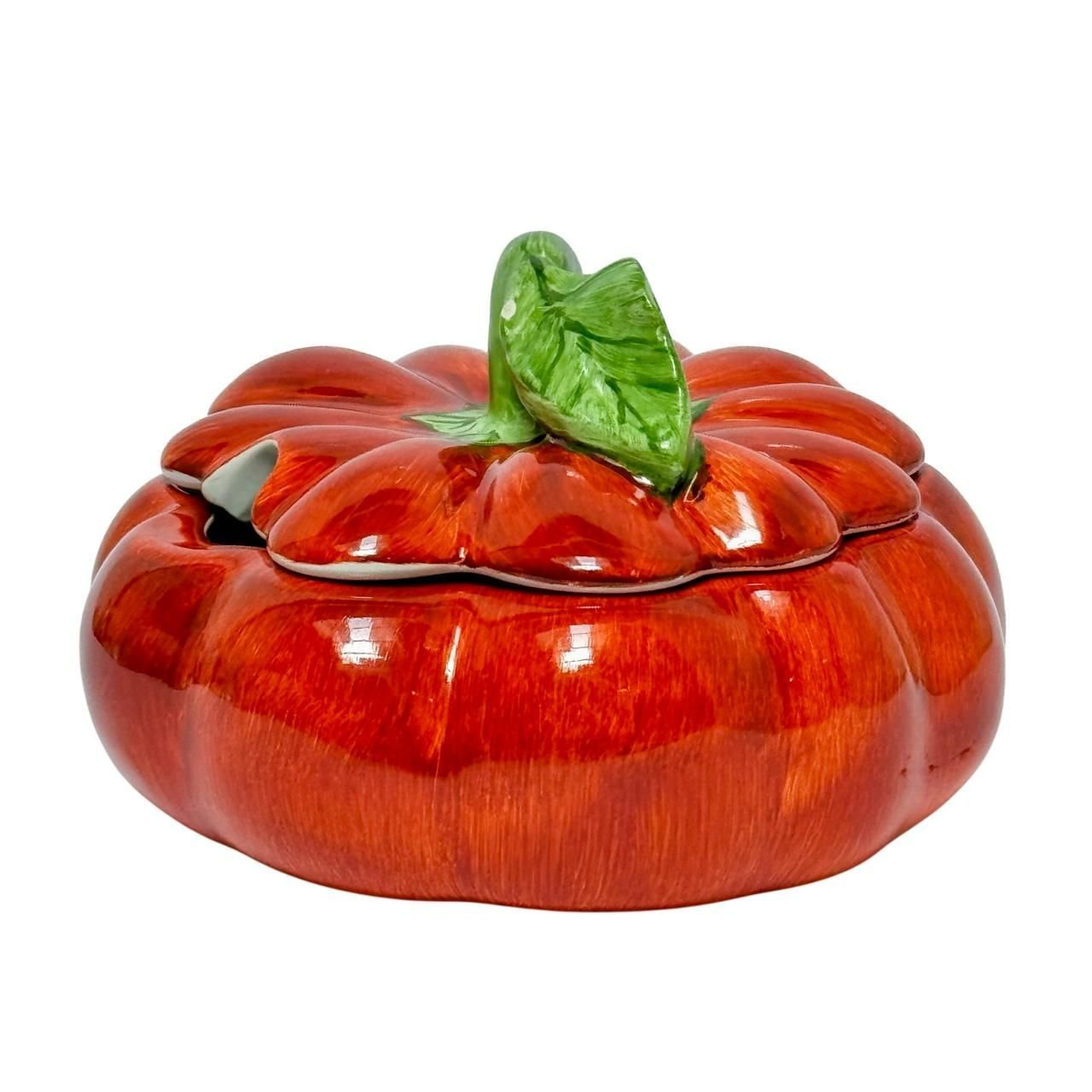 Compoteira Terrina Peq Tomate Ceramica Luiz Salvador | MadeiraMadeira