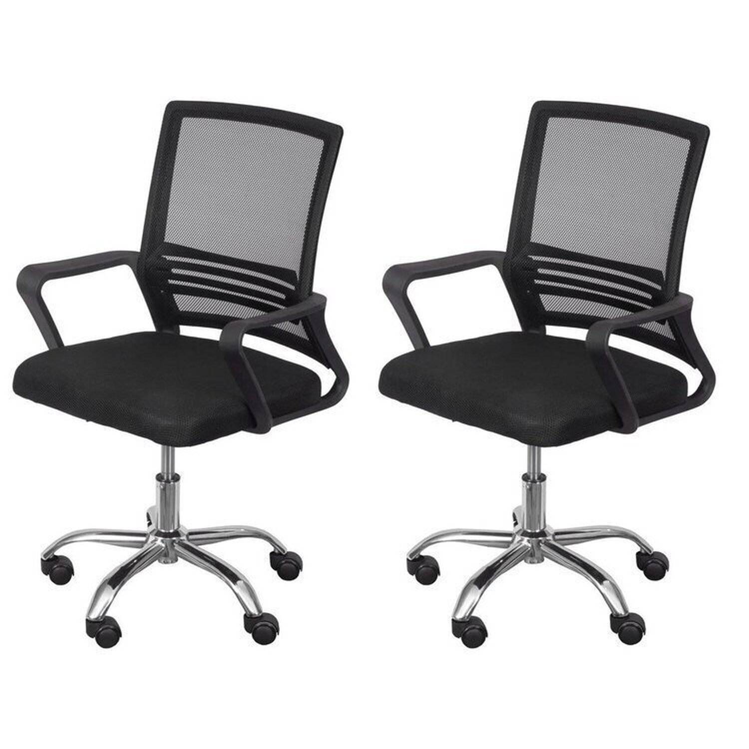 Kit 2 Cadeira Escritório Diretor Tela Mesh Lyon | MadeiraMadeira