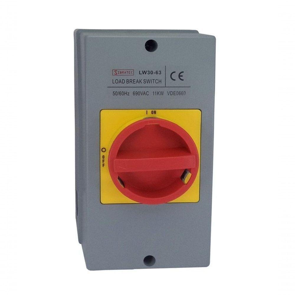 Chave Rotativa Tripolar com Caixa | Liga/desliga | Lw30 63a | MadeiraMadeira