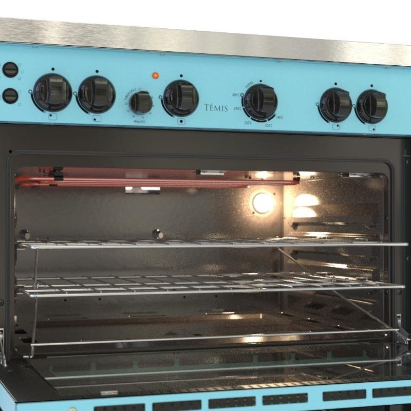 FOGAO 5 BOCAS VENAX TEMIS AZUL GAS GLP 127 V | MadeiraMadeira