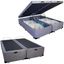 Cama Box Baú Queen Bipartido Suede Cinza 42x158x198 | MadeiraMadeira