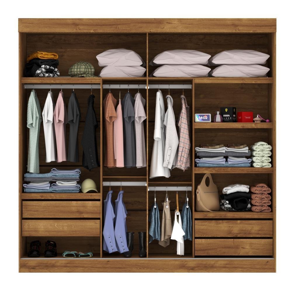 Guarda-Roupas Casal Roupeiro Grande Portas Dupla Face 2 Portas ...