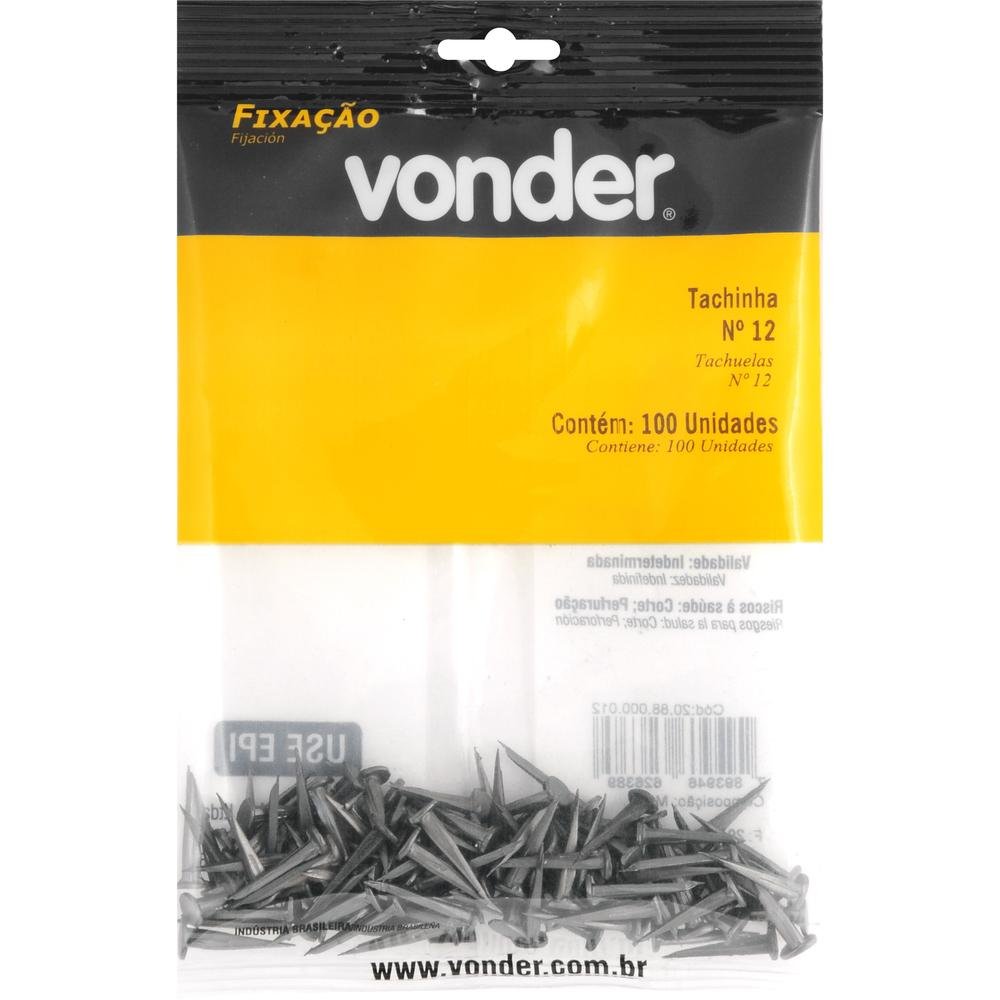 Tachinha Nº 12 com 100 peças Vonder | MadeiraMadeira