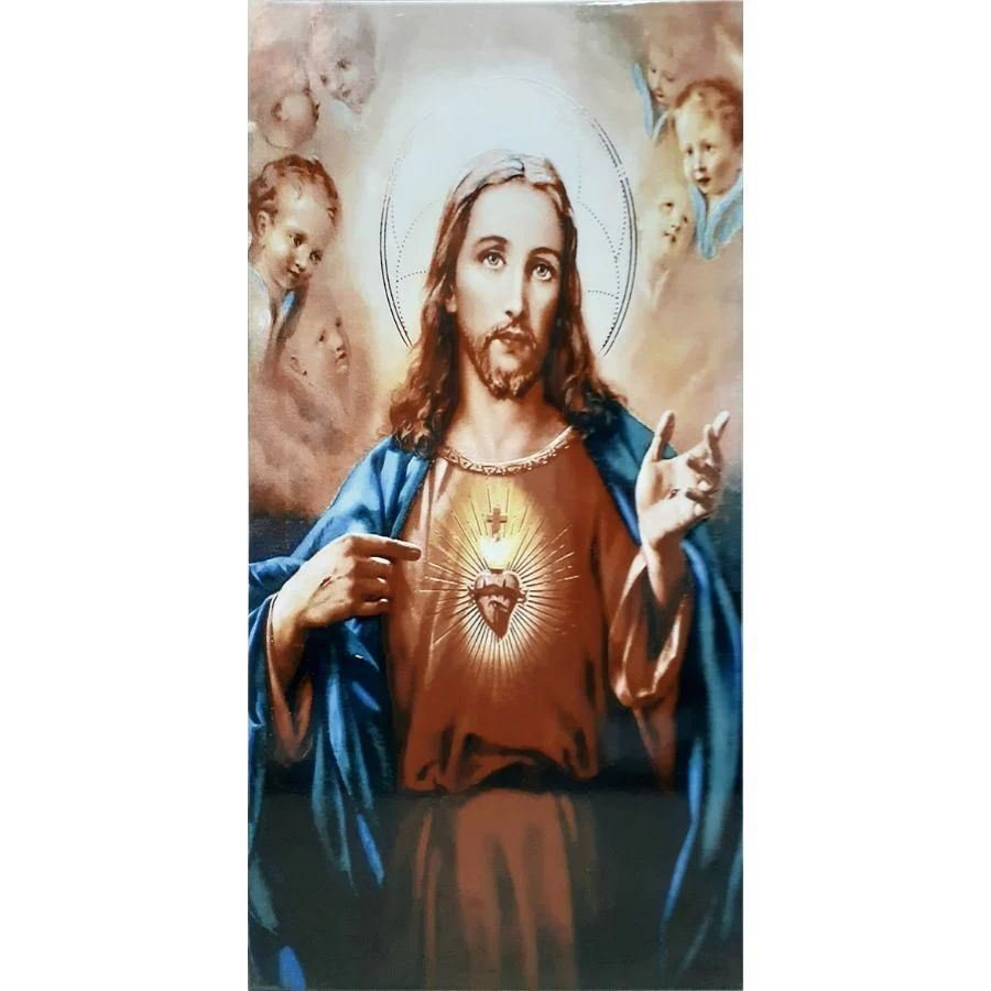 Revestimento de Parede Gabriella 31x61cm Jesus Cristo | MadeiraMadeira