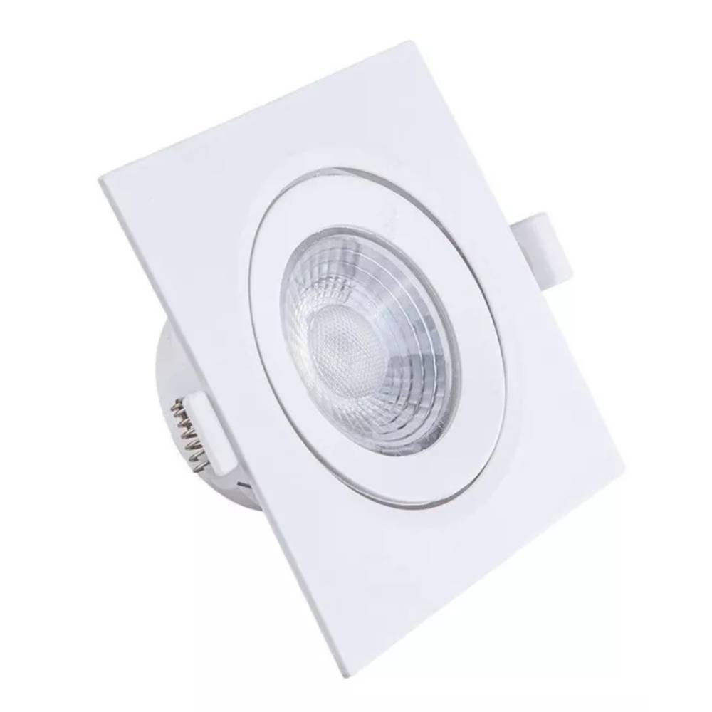 Spot Led Integrado Embutir Quad 5w Bivolt 3000k Fácil Instalação ...