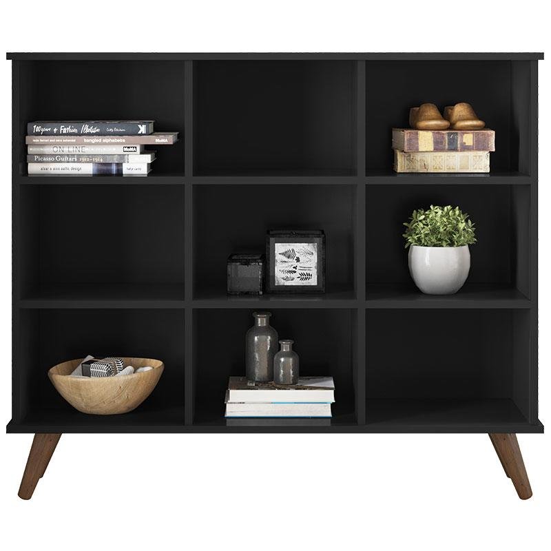 Nicho Organizador 1478 Retrô Preto - Qmovi | MadeiraMadeira