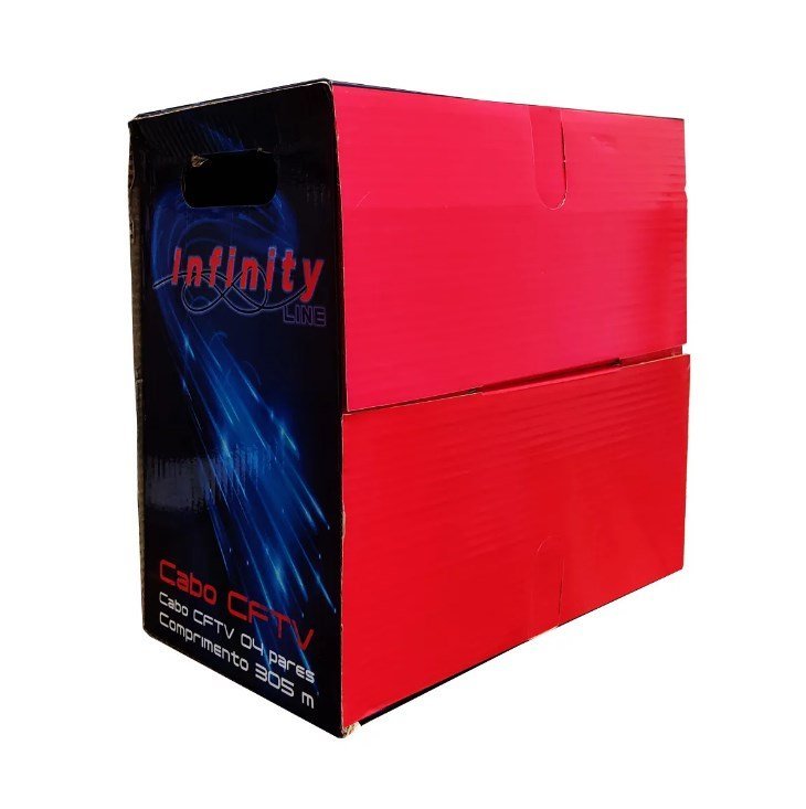 Cabo Utp Cat 5e 305m Infinity Azul | MadeiraMadeira