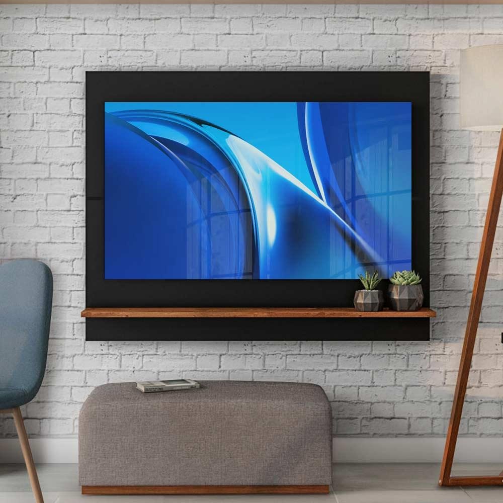 Painel De TV 55 Polegadas Preto Madeira Vênus Tebarrot | MadeiraMadeira