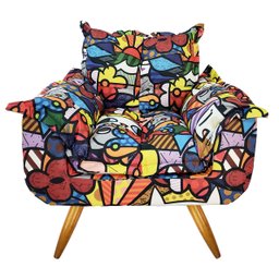 Poltrona Romero Britto Opala Decorativa | MadeiraMadeira