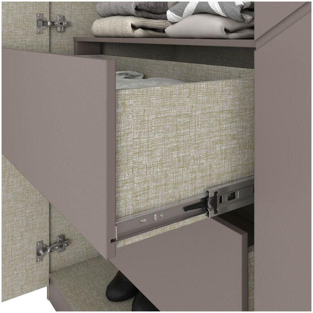 Guarda Roupa Casal 06 Portas 04 Gavetas Denver Henn Capuccino Hp ...