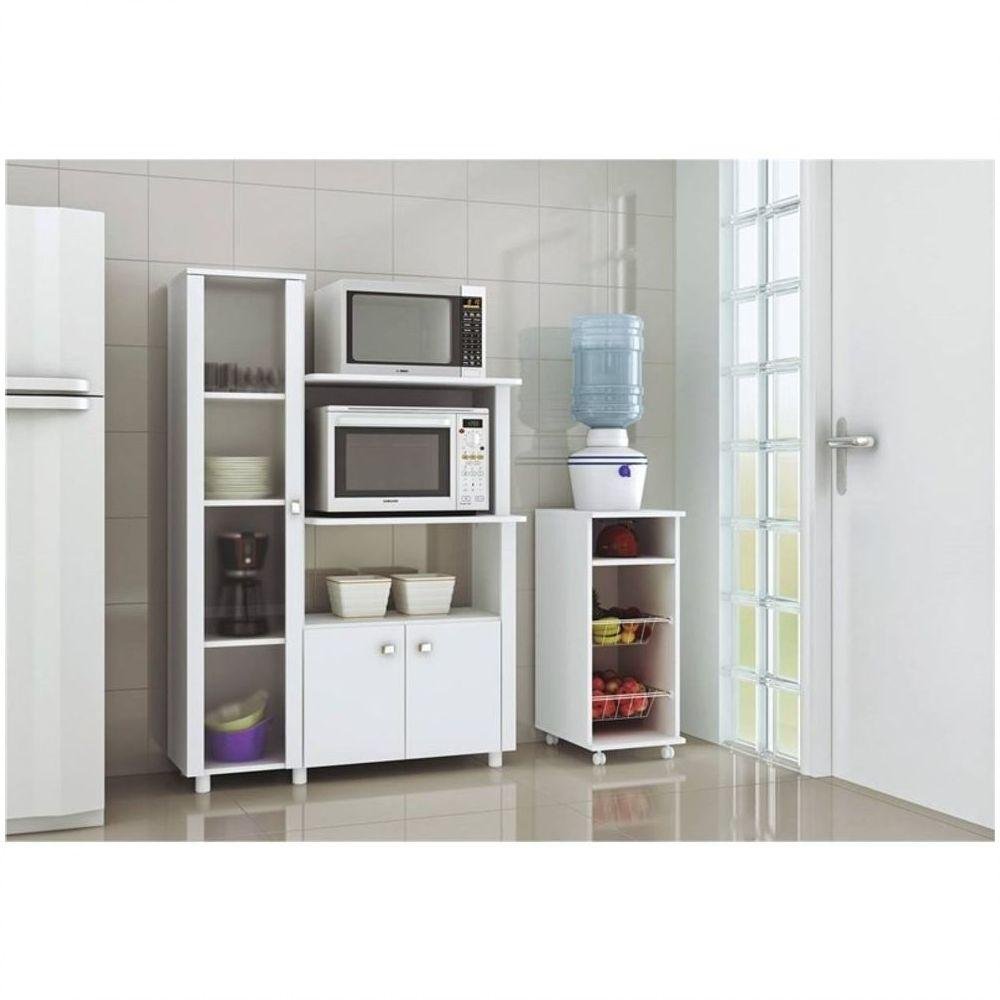 Balcão Multiuso Bl3304 Branco Tecno Mobili | MadeiraMadeira
