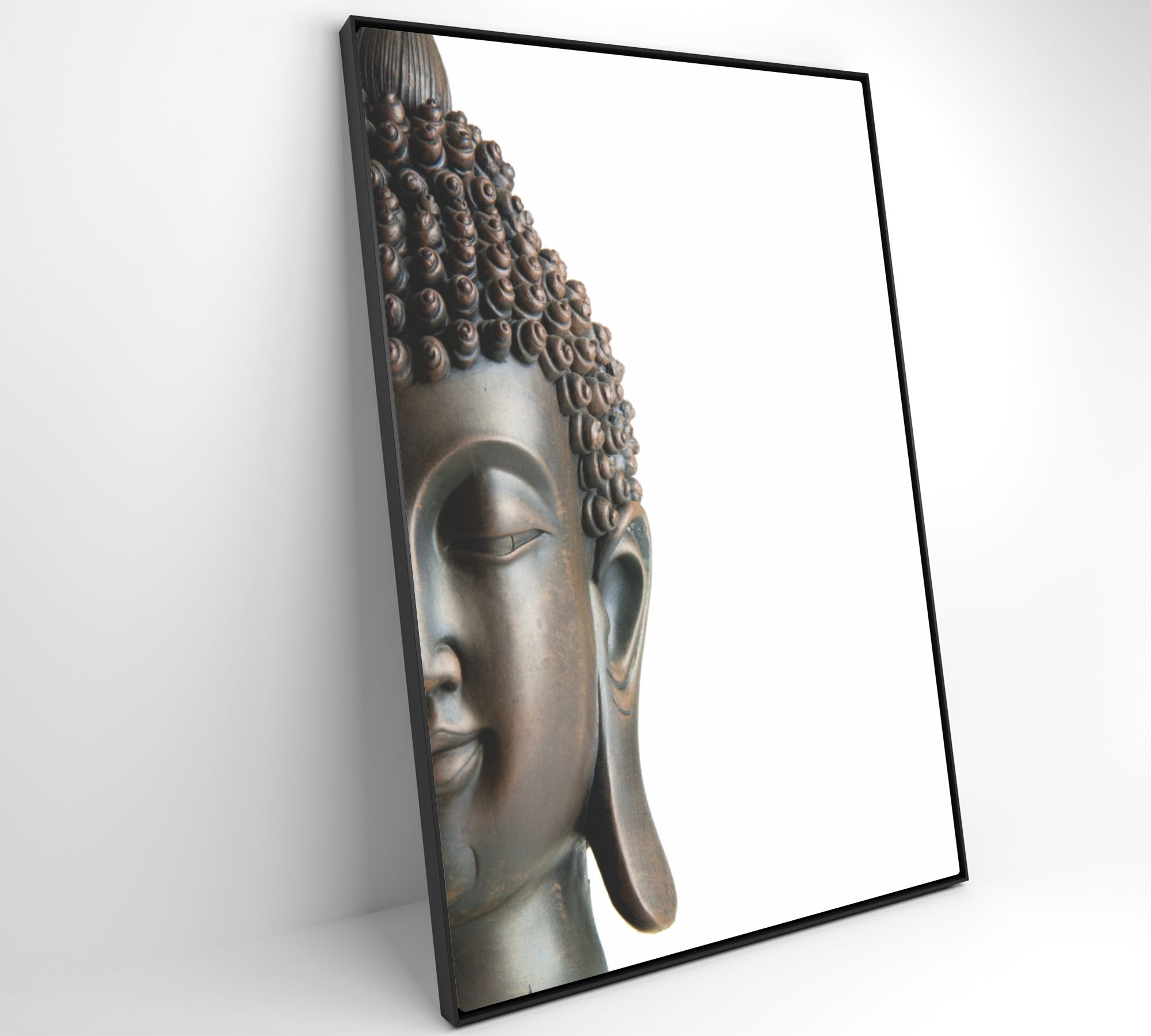 Quadro Face Buda - 80x120 cm - Tecido Canvas | MadeiraMadeira