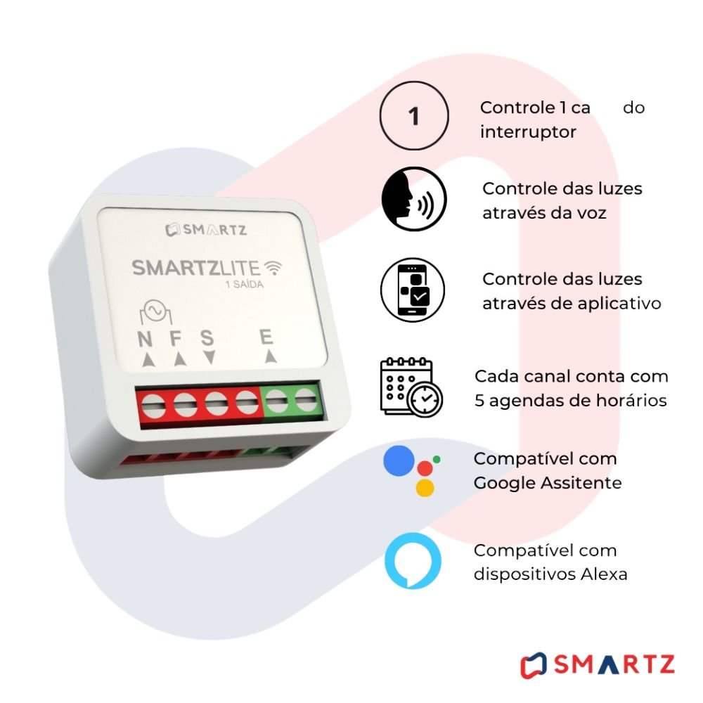 Módulo Interruptor Inteligente para Automação Residencial WiFi com 1 ...