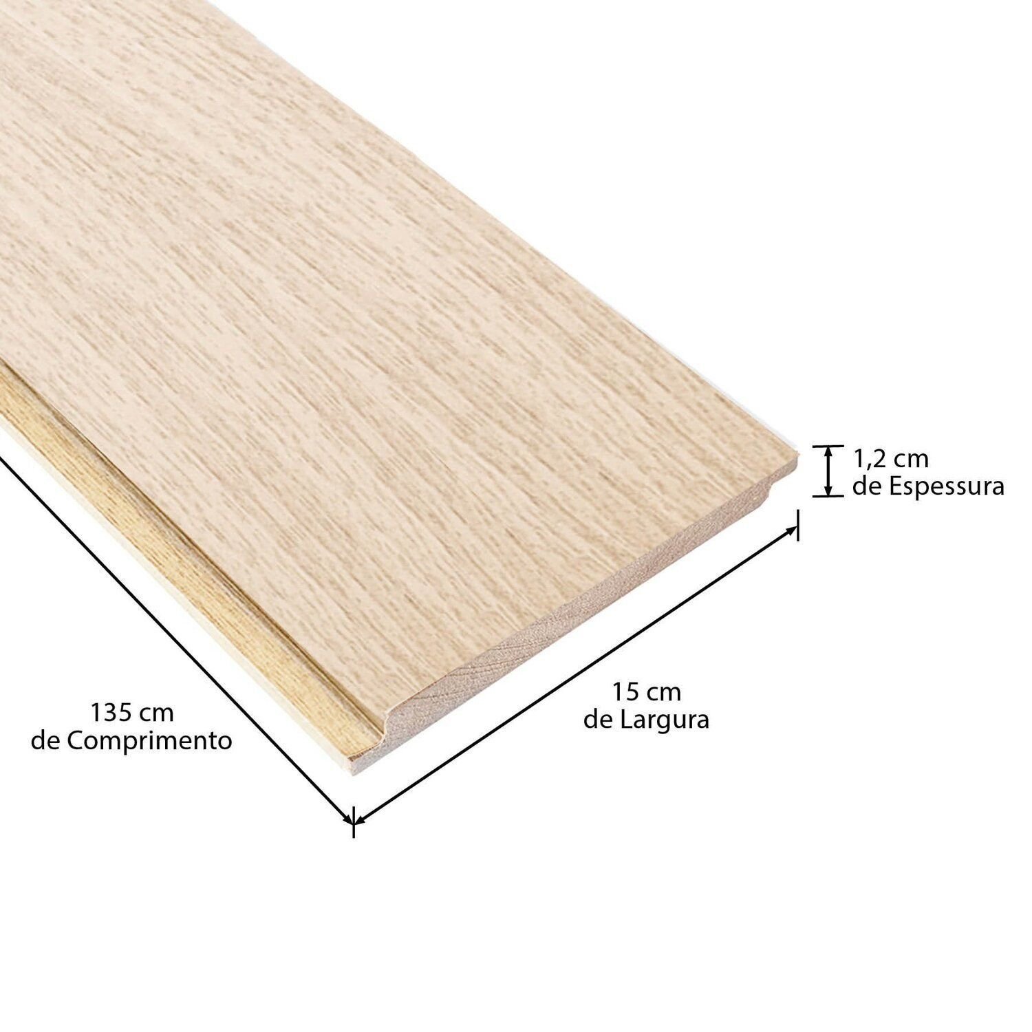 Lambri em Mdf Revestido 135 Cm X 60cm | MadeiraMadeira