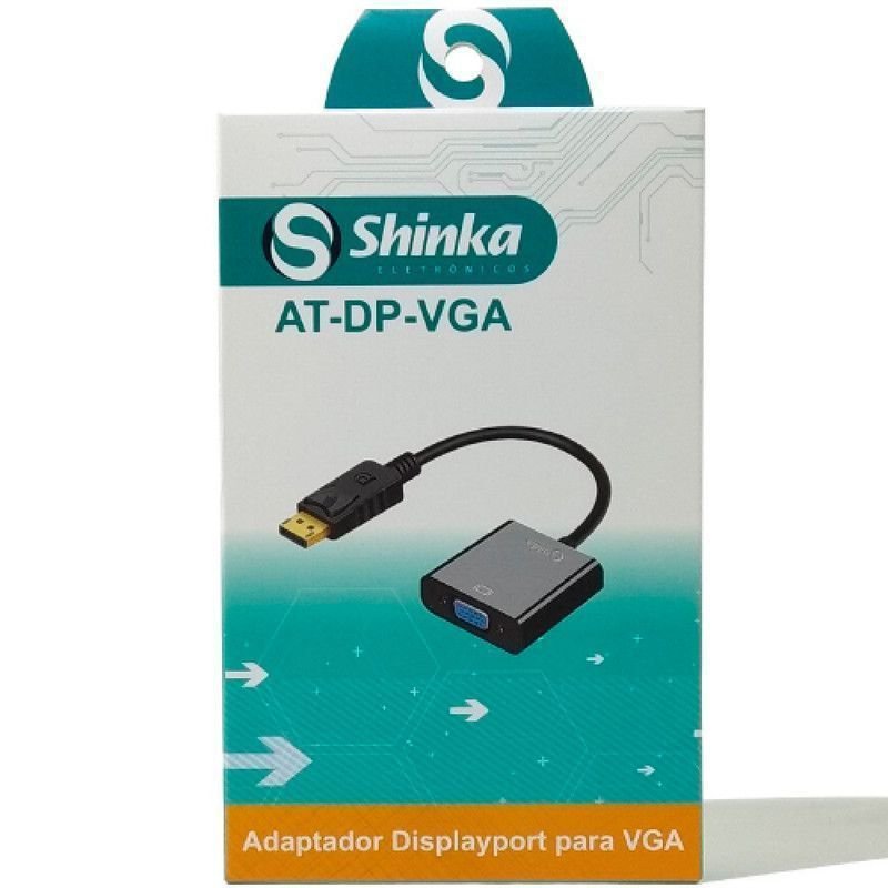 Adaptador DisplayPort para Entradas VGA Cabo Incluido | MadeiraMadeira