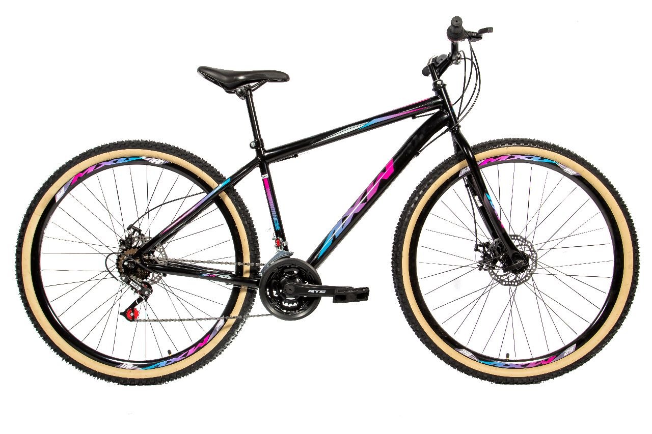 Bicicleta Axw Aço Carbono Aro 29 Freios a Disco 21 Marchas:preto ...