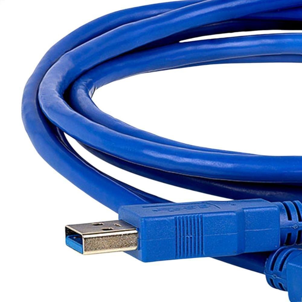 Cabo Usb 3.0 a Macho + Usb 3.0 a Macho - 3 Metros | MadeiraMadeira
