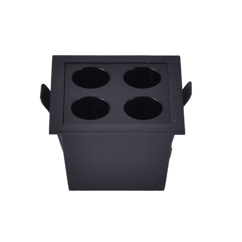 Luminária de Embutir Downlight Powerus LED 3000K 8W Preto Nordecor 6380 ...