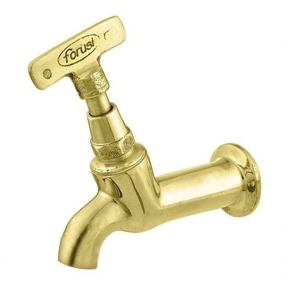 Torneira Para Tanque Média Amarela 1126 Forusi | MadeiraMadeira