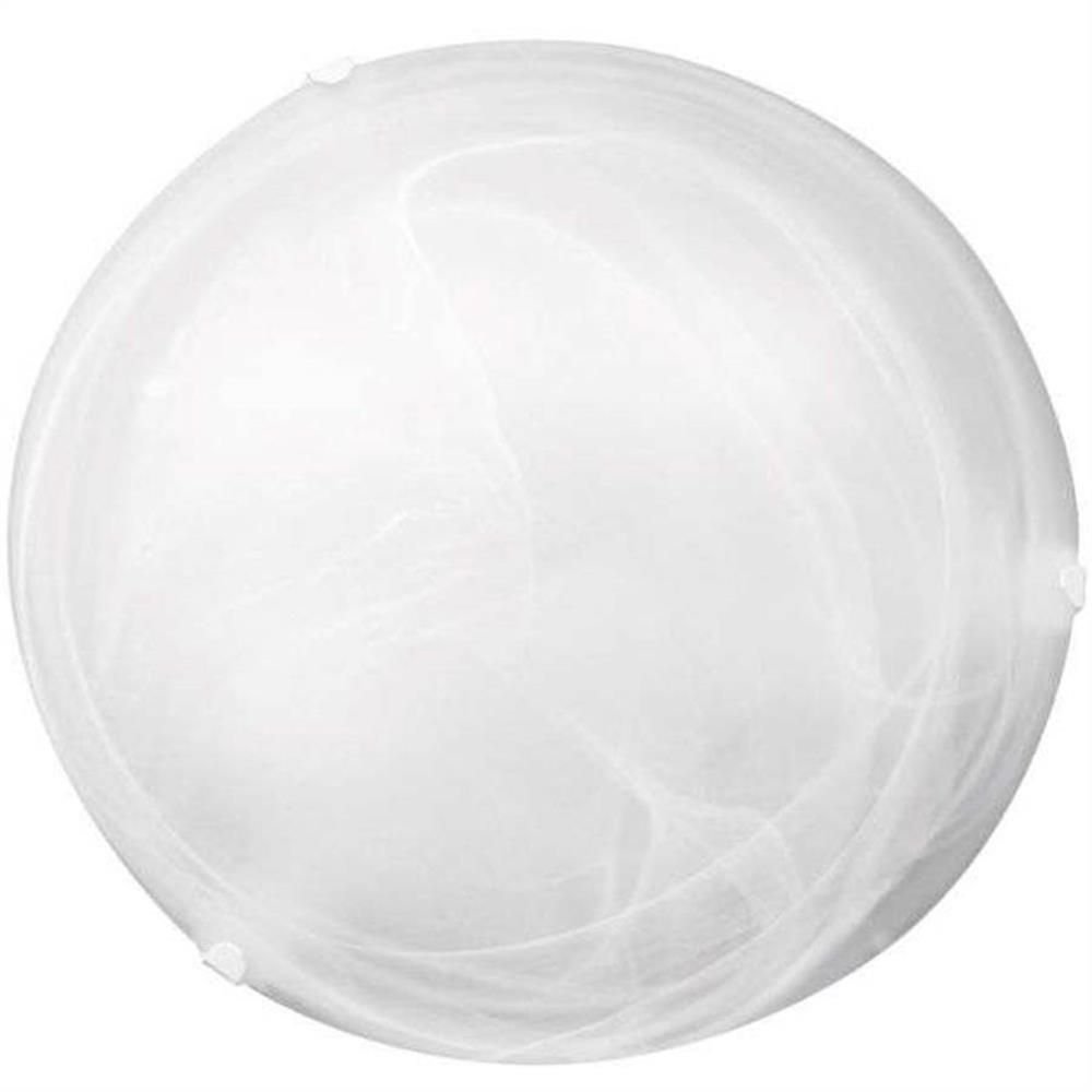 Plafon Redondo Laguna 25cm Murano 1xE27 Branco - 02040022 - TASCHIBRA ...