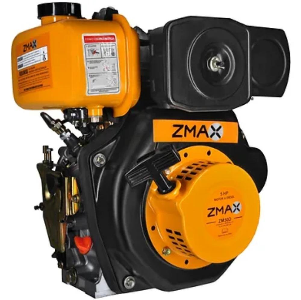Motor Diesel Zm50d 5.0 Hp 4 Tempos Partida Manual Zmax | MadeiraMadeira