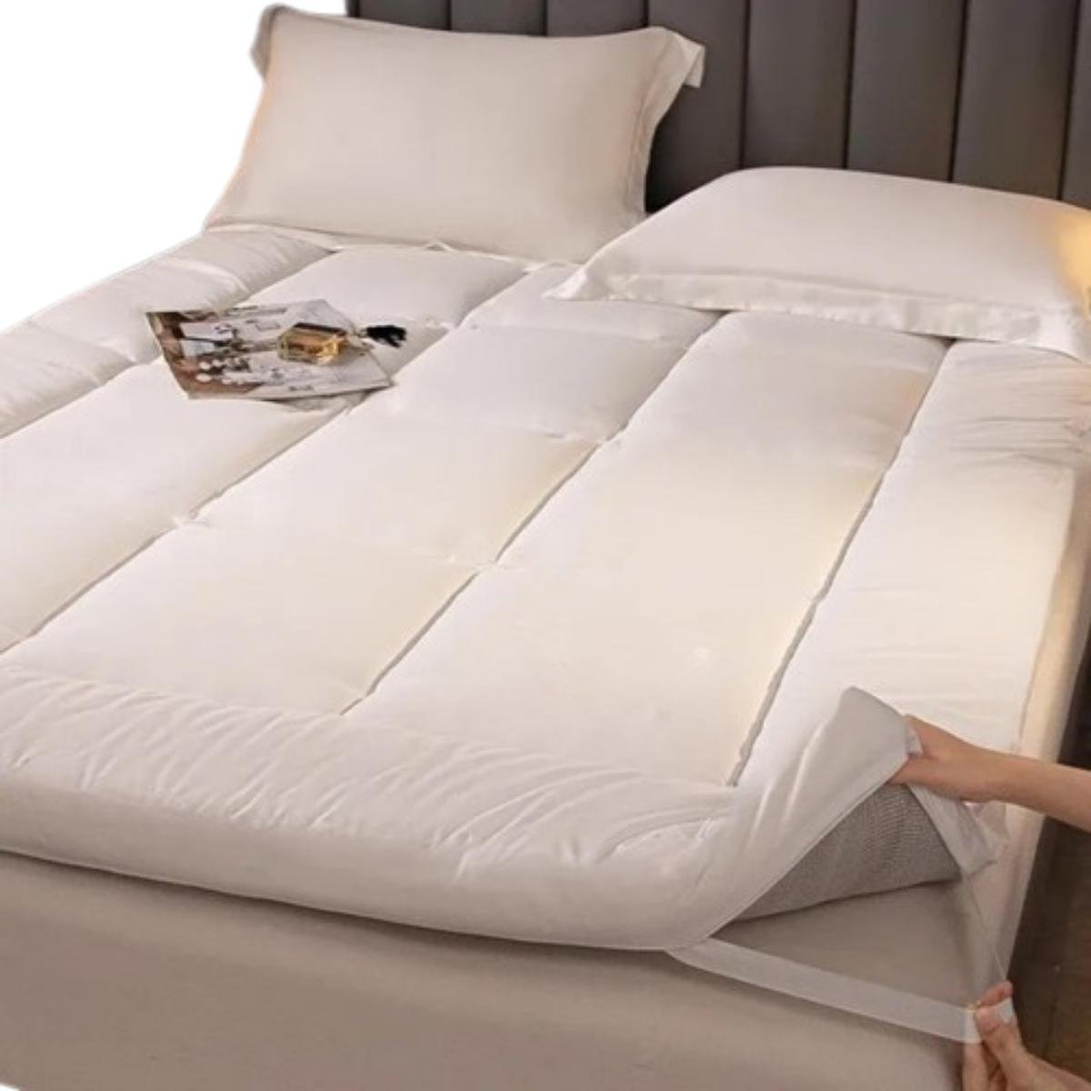 Pillow Top Protetor de Colchão Cama Box Queen Size | MadeiraMadeira