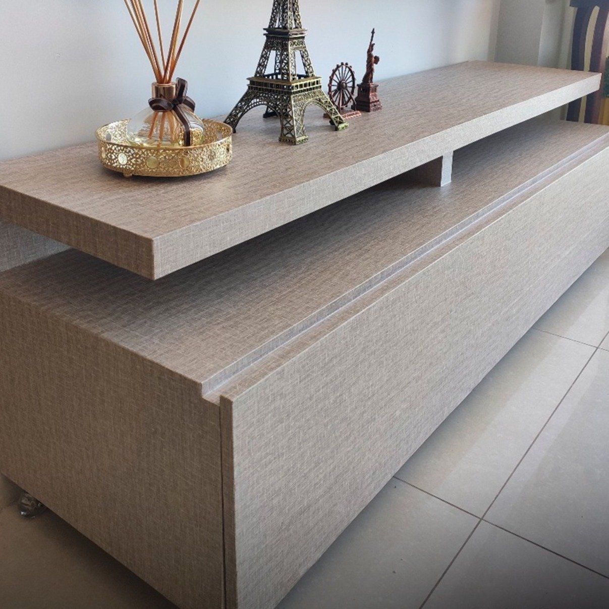 Adesivo Moveis Paredes Gold Telado Brim Bege 200X60Cm - Imprimax ...
