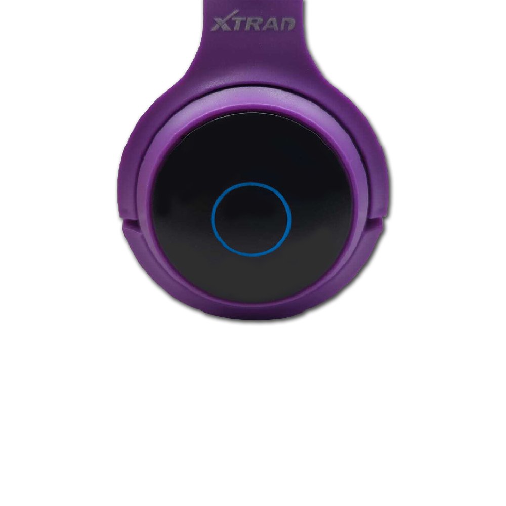 Fone Headset Sem fio Orelha Gato Led Gamer LC856 Roxo | MadeiraMadeira