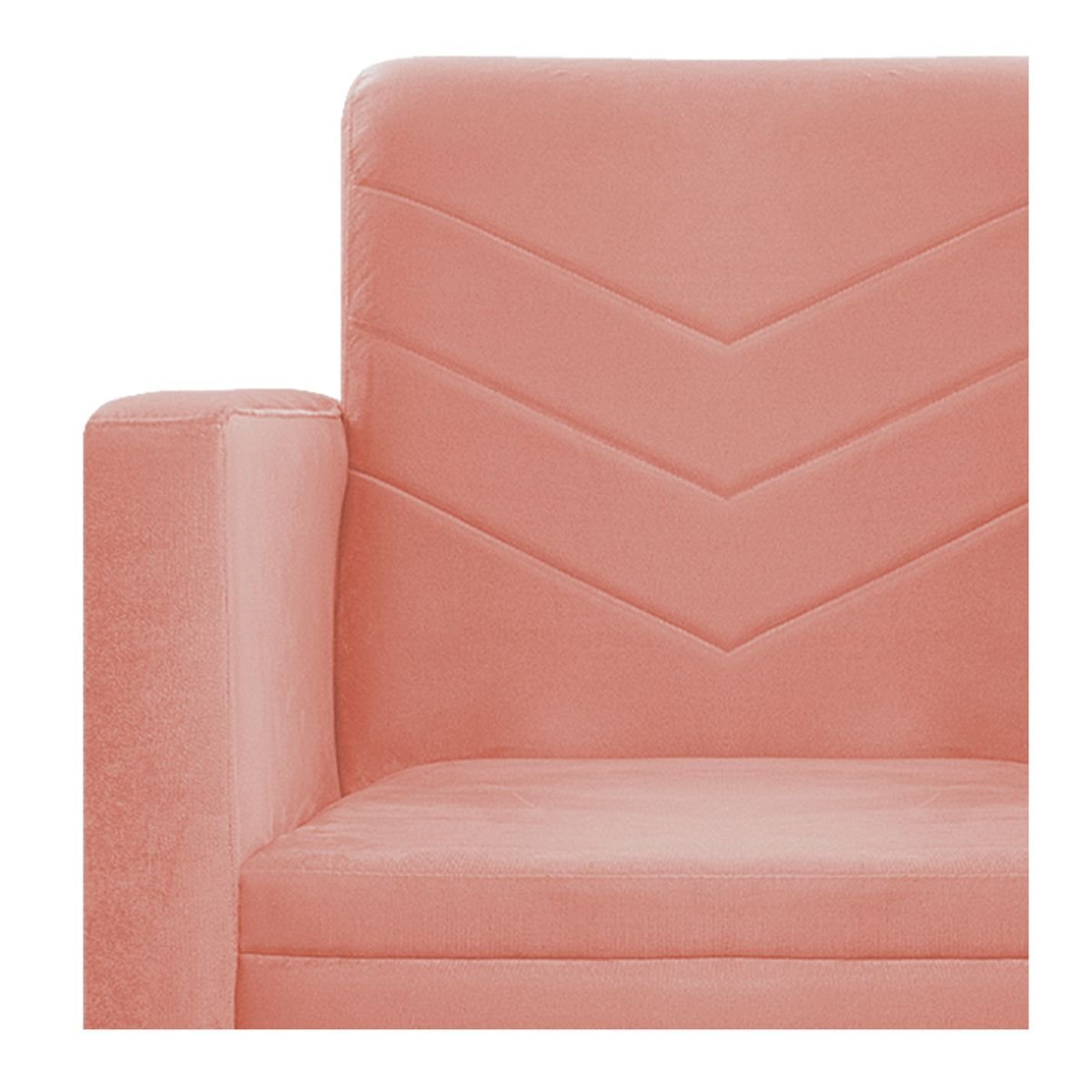 Kit Namoradeira e 02 Poltronas Bella Base de Ferro Bronze Suede - Doce ...