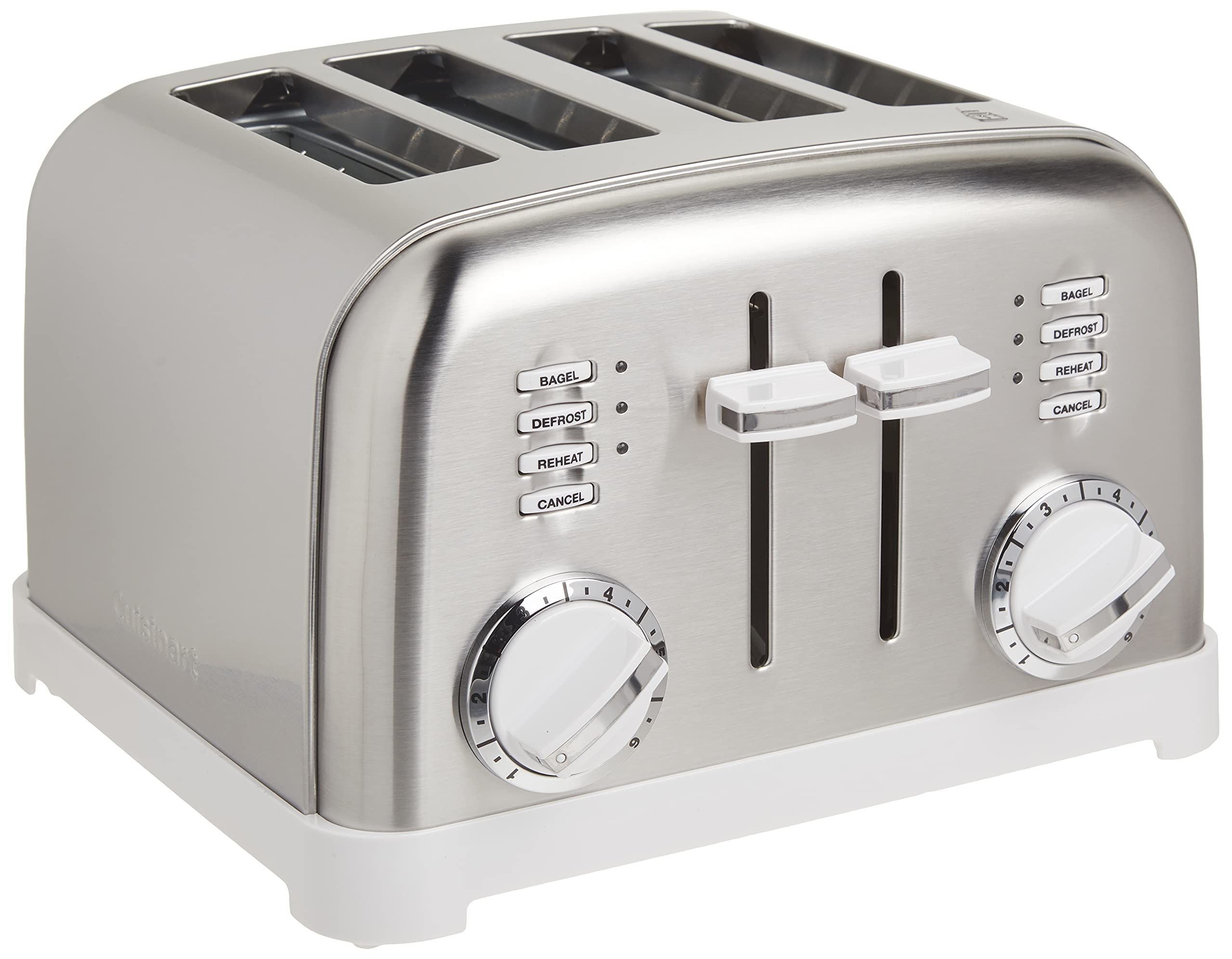 Cuisinart Torradeira Clássica 4 Fatias Branco/inox | MadeiraMadeira