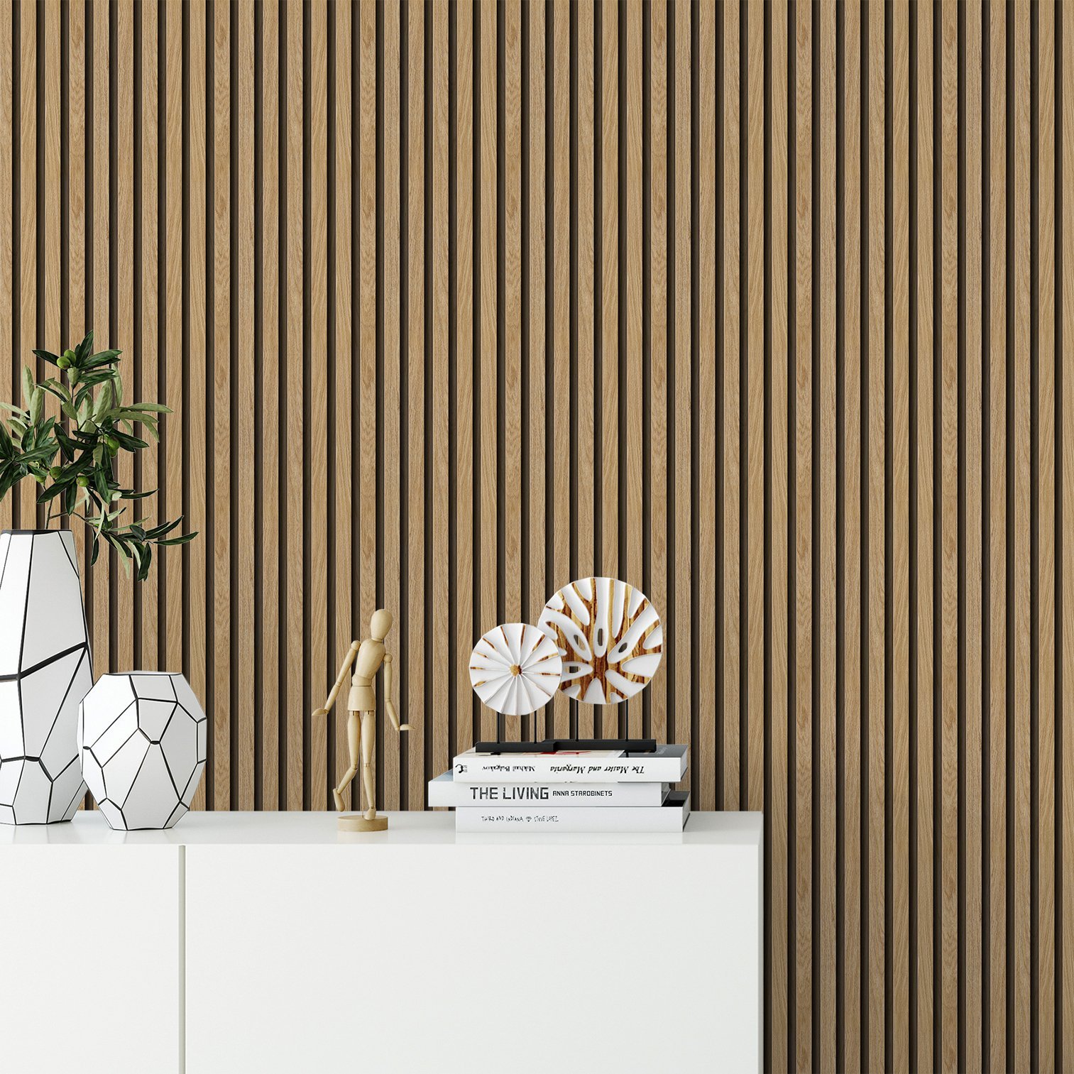 Papel De Parede Adesivo Ripas De Madeira Clara 3d Quarto 3M ...