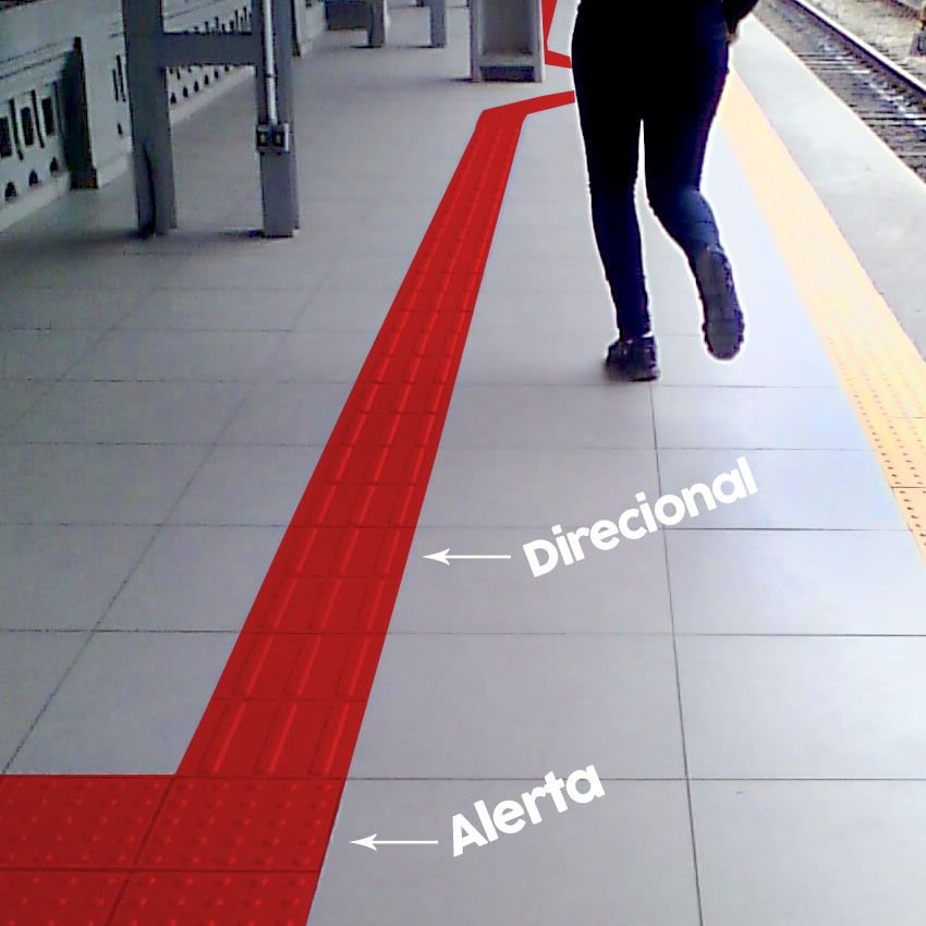 10 Formas Piso Direcional Para Def Visual 25x25x2,5 Gme Formas ...