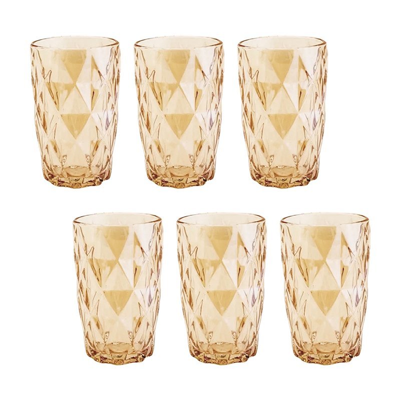 Kit Jarra + 6 Copos Diamante Amber Class Home | MadeiraMadeira